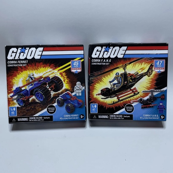 Toys | Gi Joe Construction Set Cobra Ferret Cobra Fang Vehicles New Nip ...